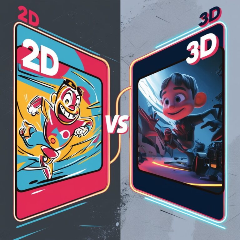 A Comparison Between 2D and 3D Animation
